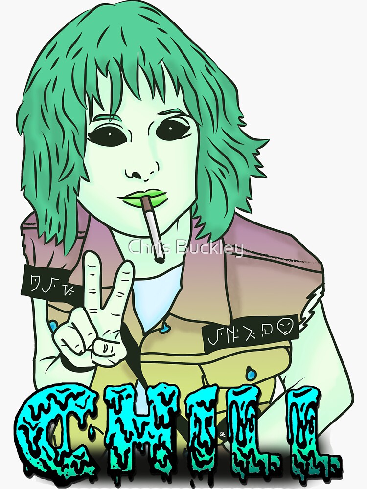 "Chill" Sticker by NessofOnett | Redbubble