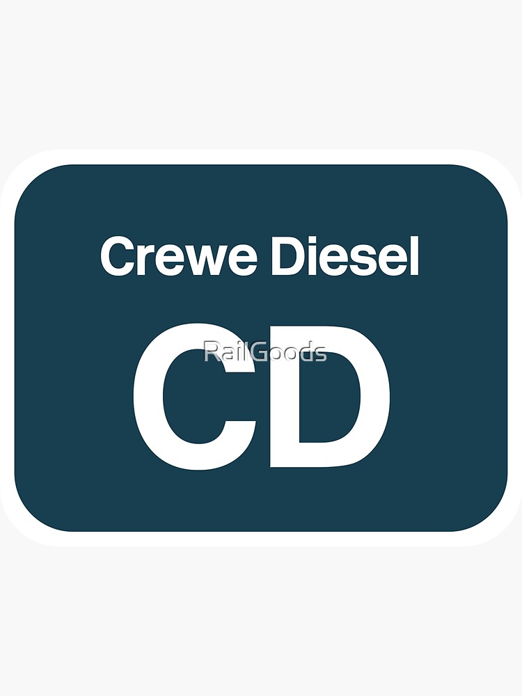 "Crewe Diesel Depot Logo" Sticker for Sale by RailGoods | Redbubble