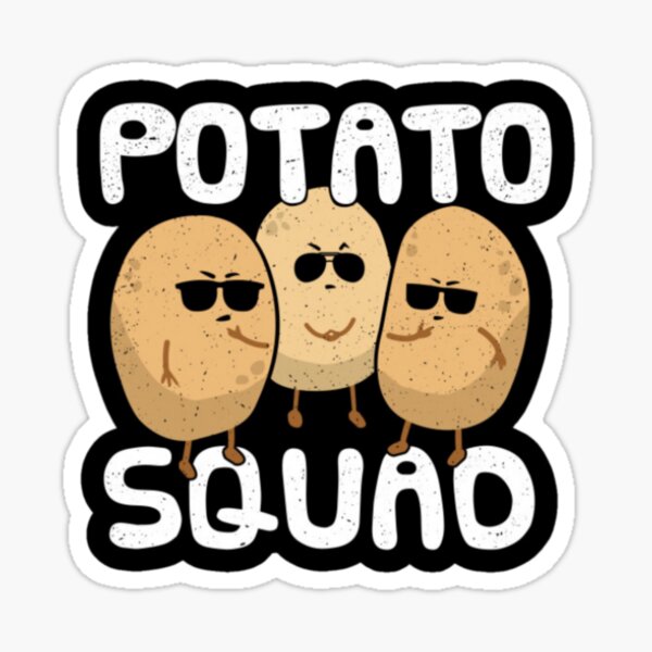 "PO-TA-TOES" Sticker for Sale by Hafsaabde | Redbubble