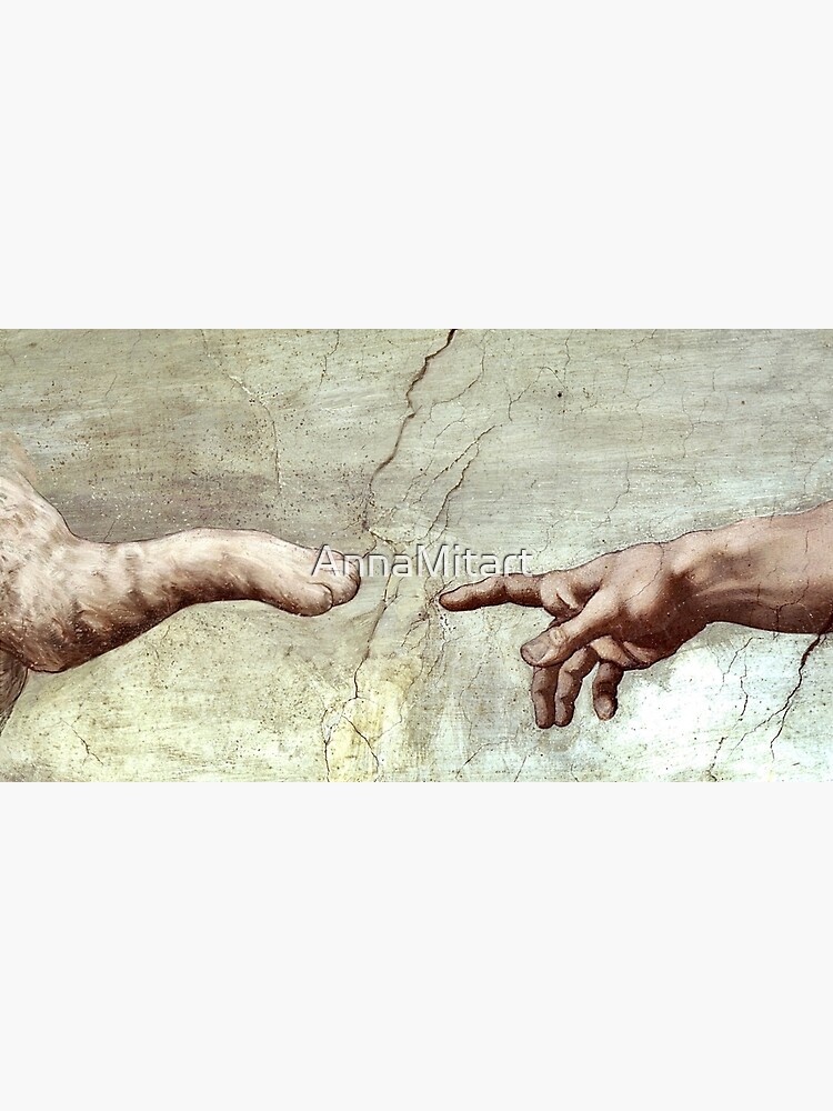 "Creation of Adam with a cat's paw" Poster for Sale by AnnaMitart ...