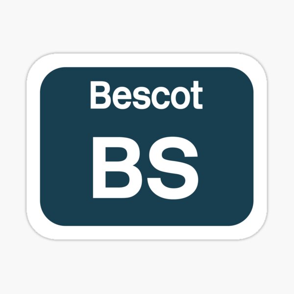 "Bescot Depot Logo " Sticker for Sale by RailGoods | Redbubble