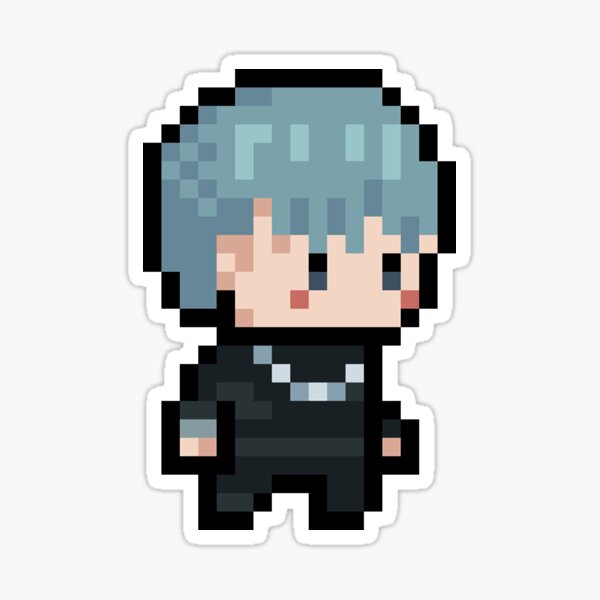 Pegatina «Stray Kids Lee Conoce el arte de píxeles MAXIDENT» de ...