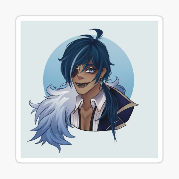 "Kaeya - Genshin Impact Head Icon" Sticker for Sale by Ajk-Art | Redbubble