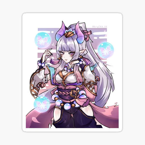 "Spirit Blossom Syndra Fanart" Sticker by ahrychaworking | Redbubble
