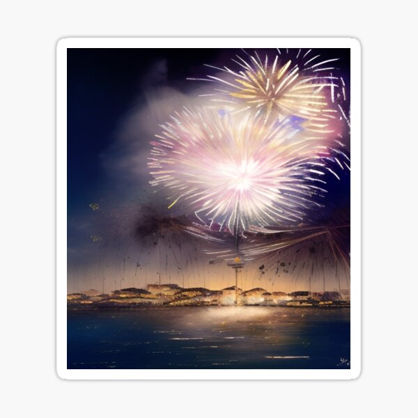 "Firework" Sticker for Sale by ZvezdanArt | Redbubble