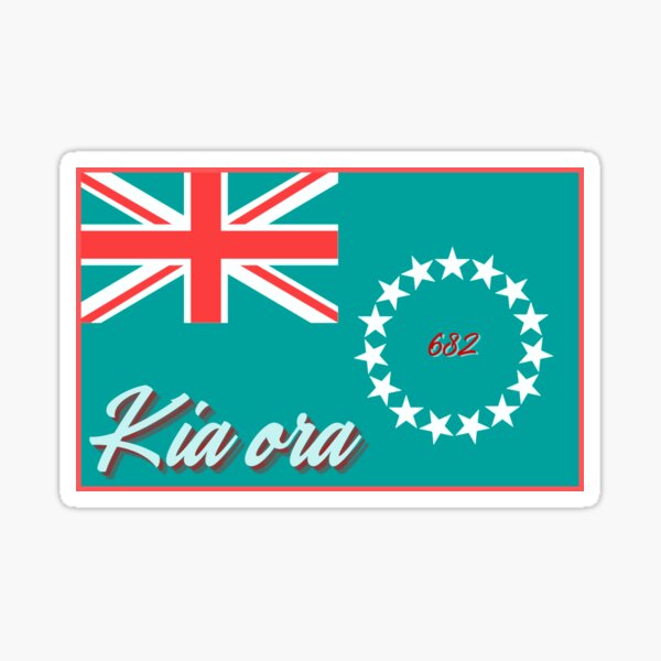 "Cook Islands flag" Sticker for Sale by PolyMicroMela | Redbubble