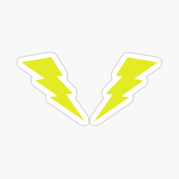 "Double Lightning Bolts [YELLOW]" Sticker for Sale by allstars007 ...