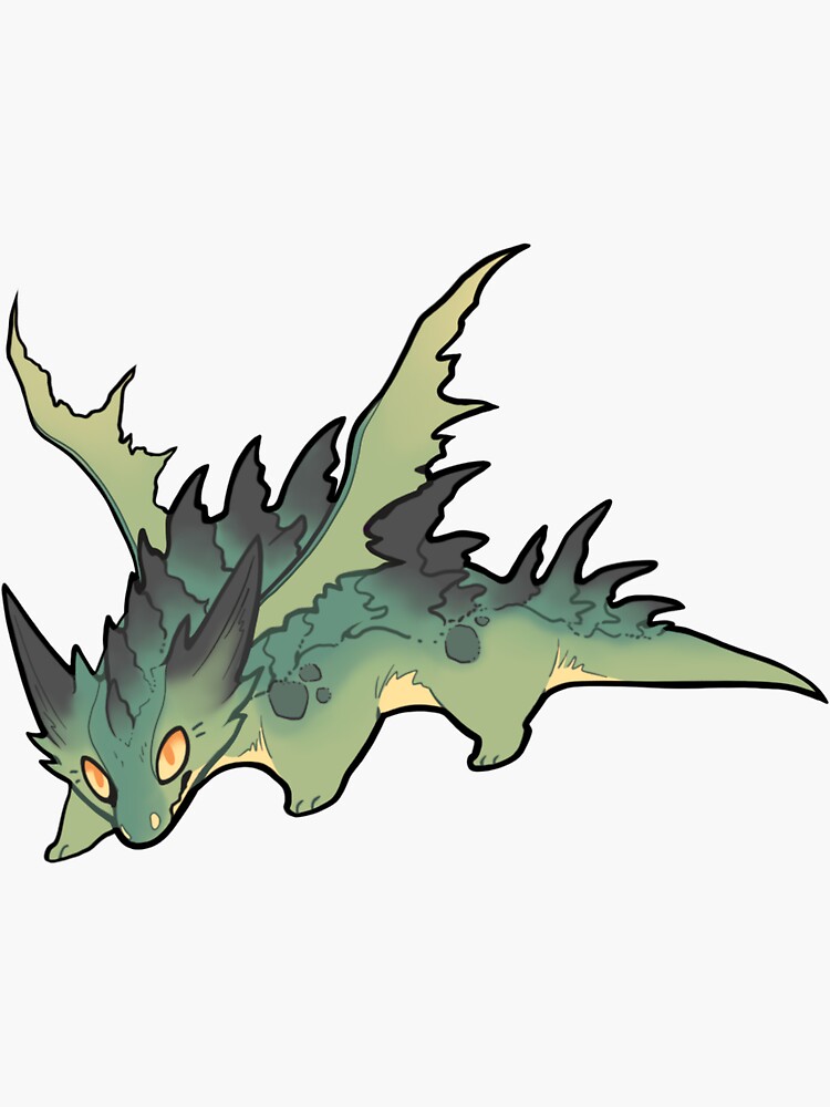 "Spiky Dragon" Sticker for Sale by Bri-Artwork | Redbubble