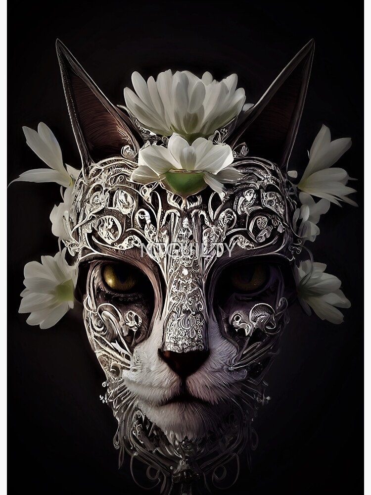 "Cat Face Art" Sticker for Sale by NTGUILTY | Redbubble