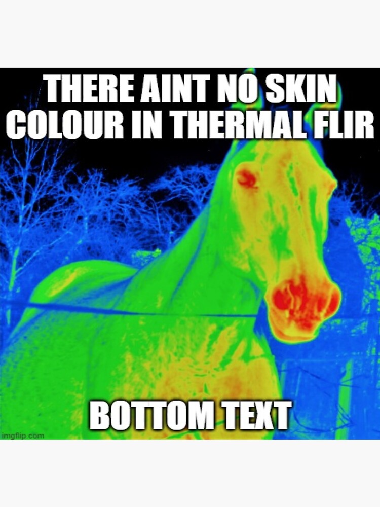 "Funny Haha Meme Horse Thermal Flir" Sticker for Sale by Alapied ...