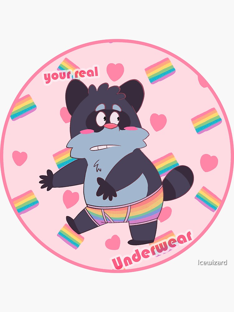 "lgbtq raccoon" Sticker for Sale by Icewizard | Redbubble