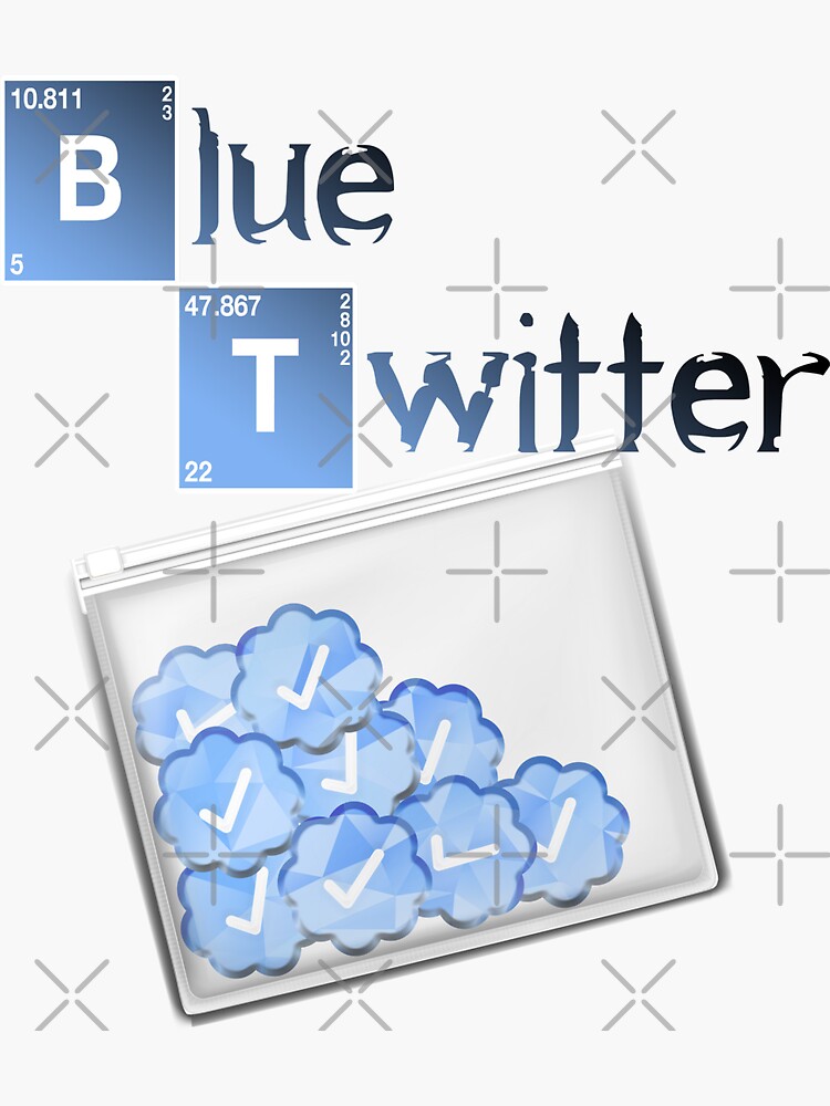 "Blue verified checkmark meme" Sticker for Sale by Chaos-Touch | Redbubble