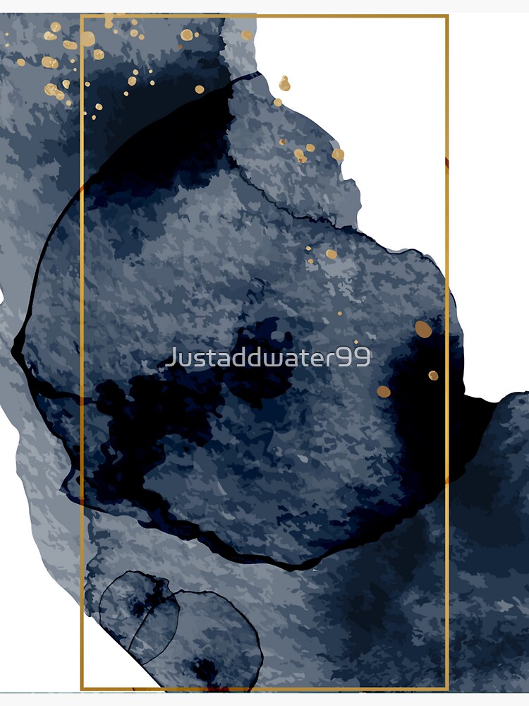 "Blue watercolor splotch" Sticker for Sale by Justaddwater99 | Redbubble