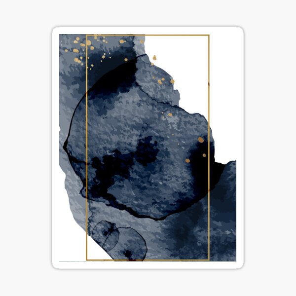 "Blue watercolor splotch" Sticker for Sale by Justaddwater99 | Redbubble