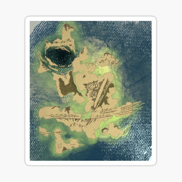 "Fantasy map" Sticker for Sale by KoalityKargo | Redbubble