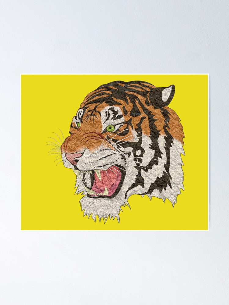 "Tiger, The Symbol Of Courage" Poster for Sale by designforum1968 ...