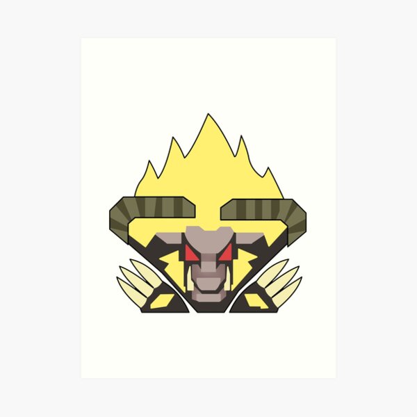 "Monster Hunter - Furious Rajang Icon" Art Print by amateuranime ...