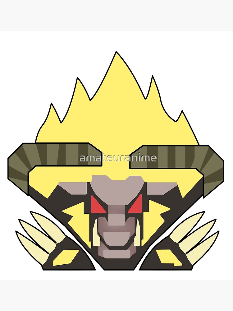 "Monster Hunter - Furious Rajang Icon" Poster by amateuranime | Redbubble