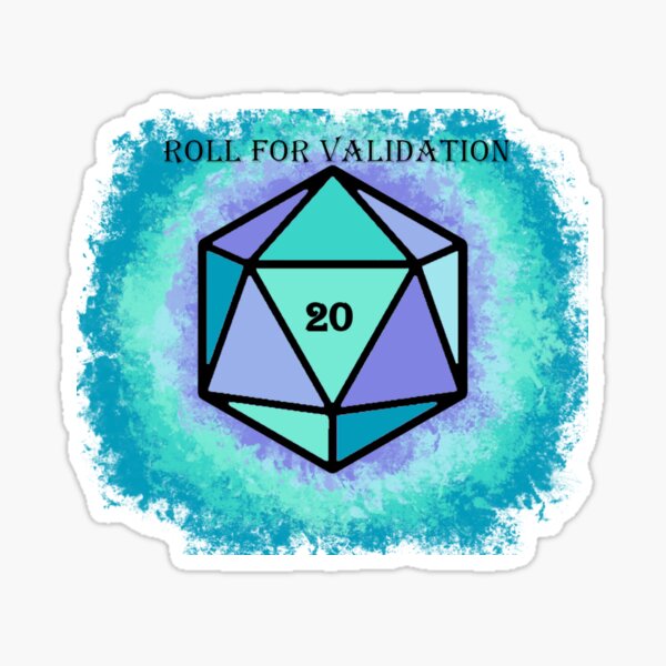 "Roll For Validation: Neptunic" Sticker for Sale by Izayo-Darke1 ...