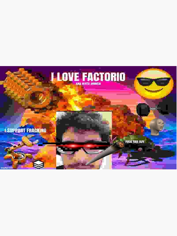 "Funny Factorio Surreal Fracking Meme " Sticker for Sale by Alapied ...