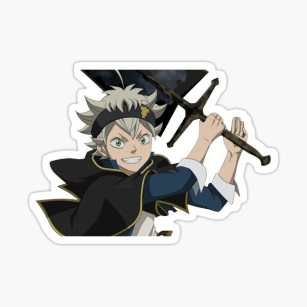 "Asta, Black Clover" Sticker for Sale by Blue-Day-Store | Redbubble