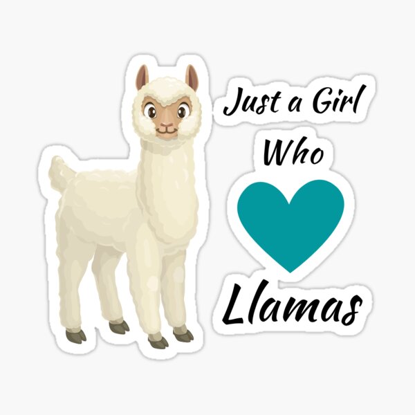 "Llamas R Cool" Sticker for Sale by Lavender2022 | Redbubble