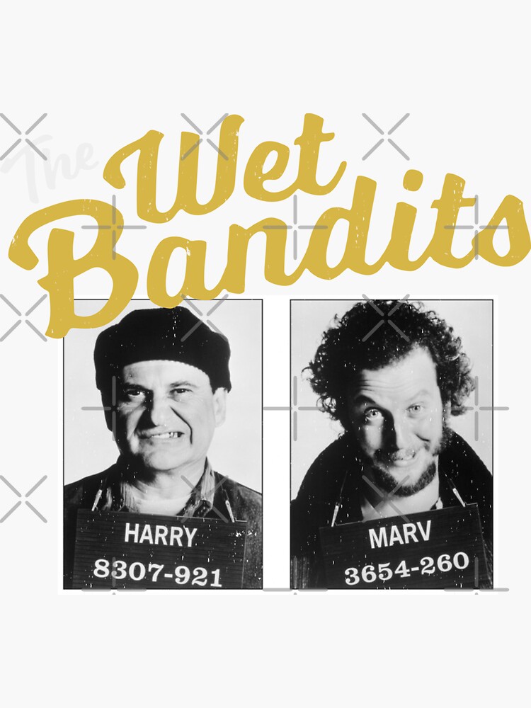 "The Wet Bandits" Sticker for Sale by Primotees | Redbubble