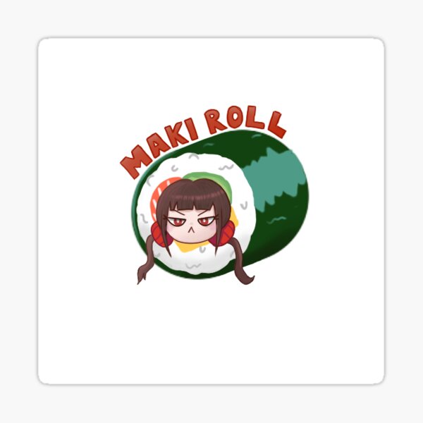 "maki roll" Sticker for Sale by maceichi | Redbubble