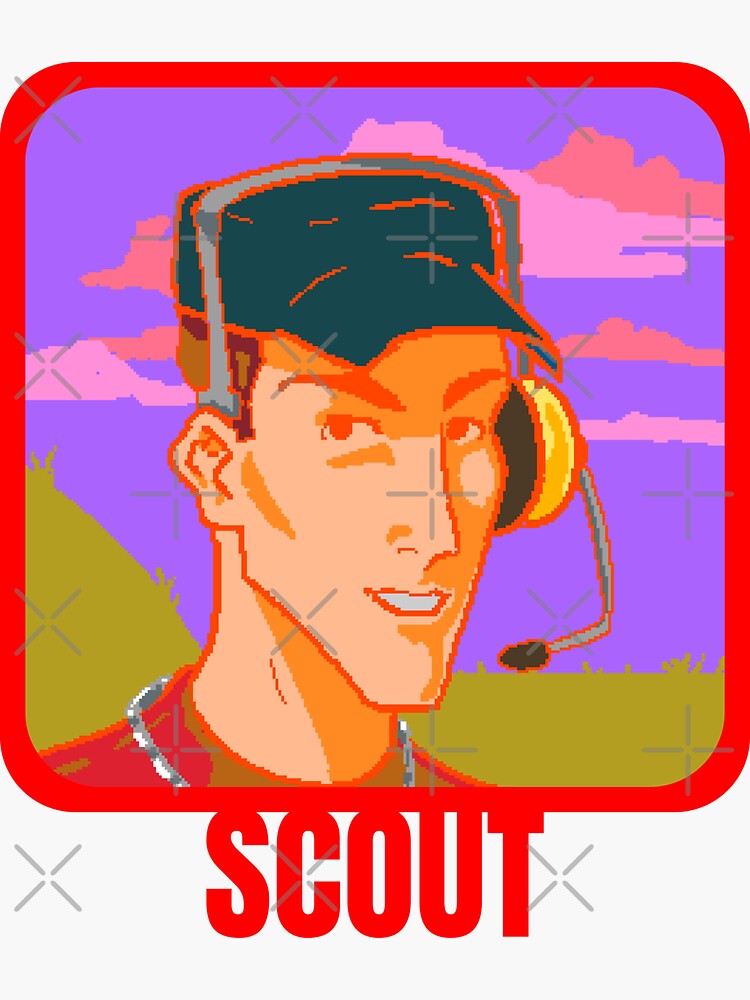 "Scout Team Fortress 2 V2" Sticker for Sale by MataXD | Redbubble