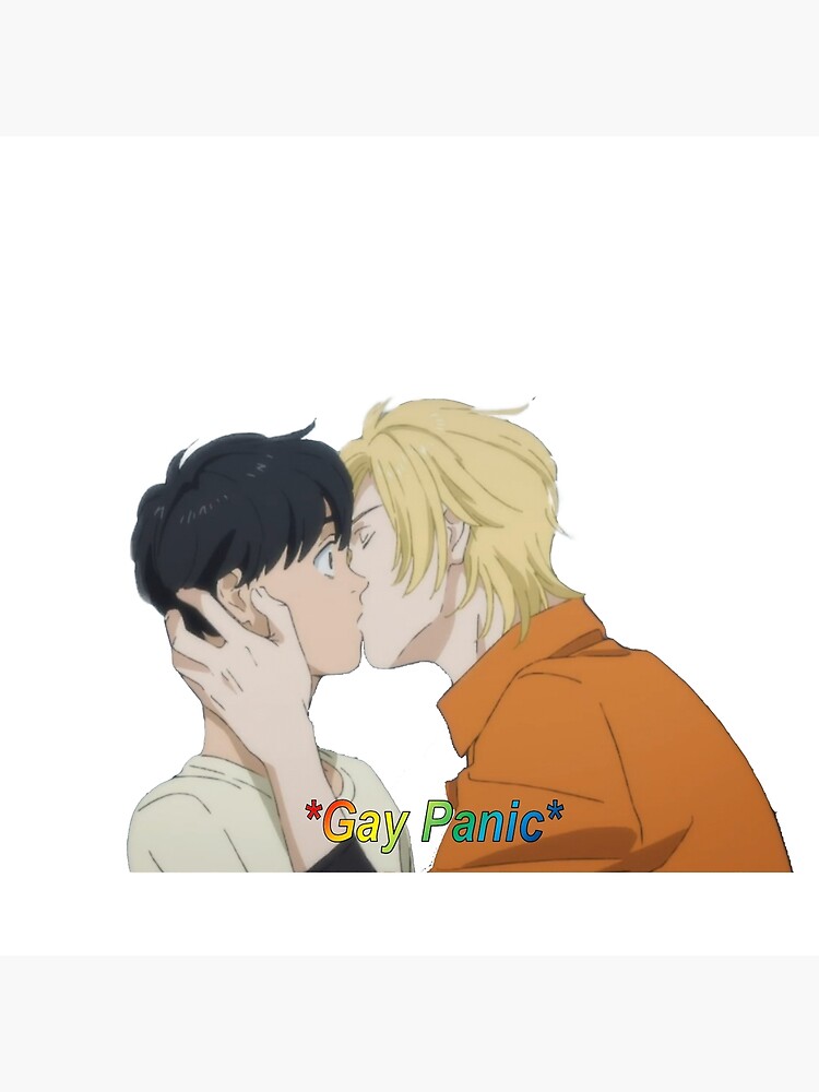 "Banana Fish Eiji Okumura and Ash Lynx Gay Panic " Poster for Sale by gkgriego | Redbubble