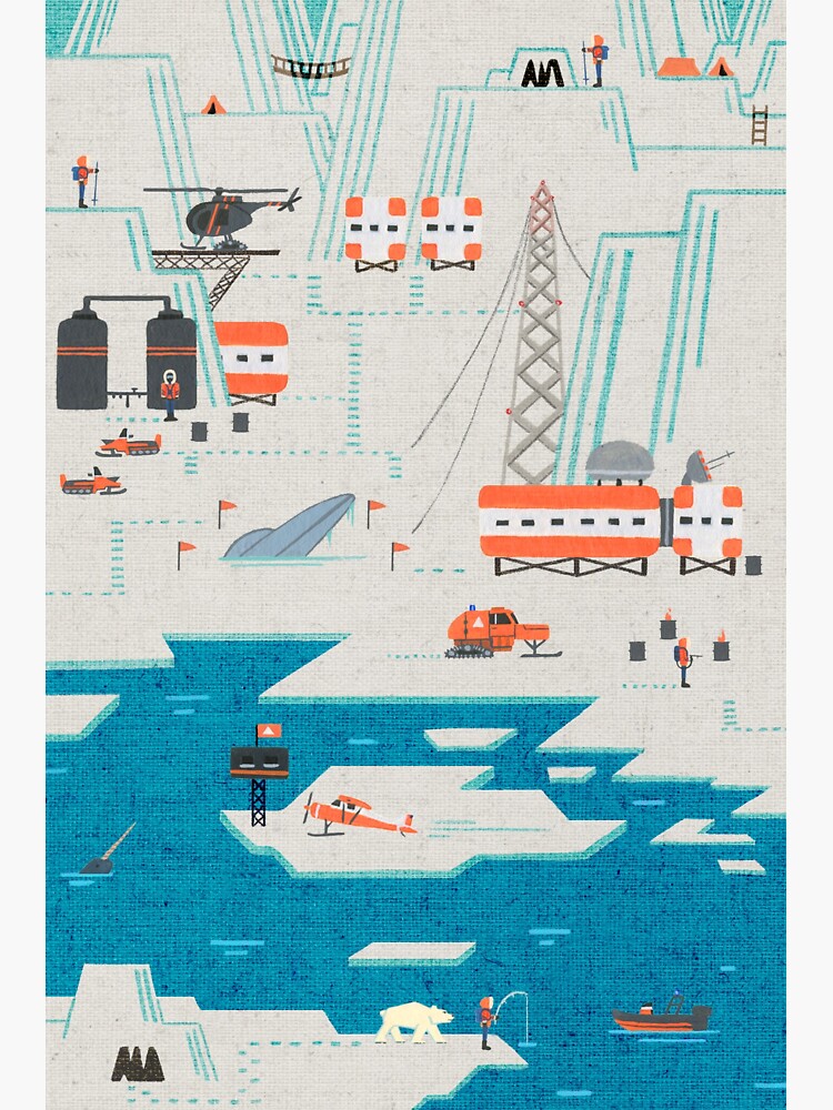 "Arctic Base Playset" Sticker for Sale by CaptJack05 | Redbubble