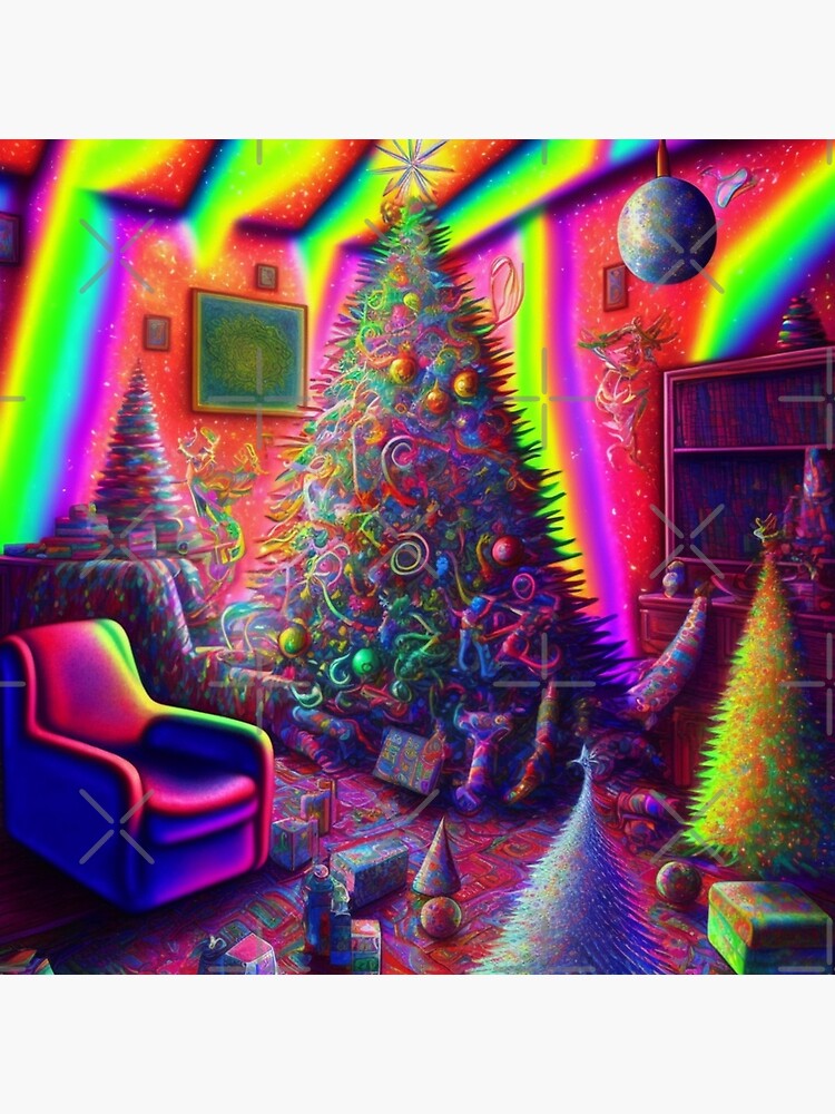 "My psychedelic Christmas living room" Poster for Sale by RileyKyler ...