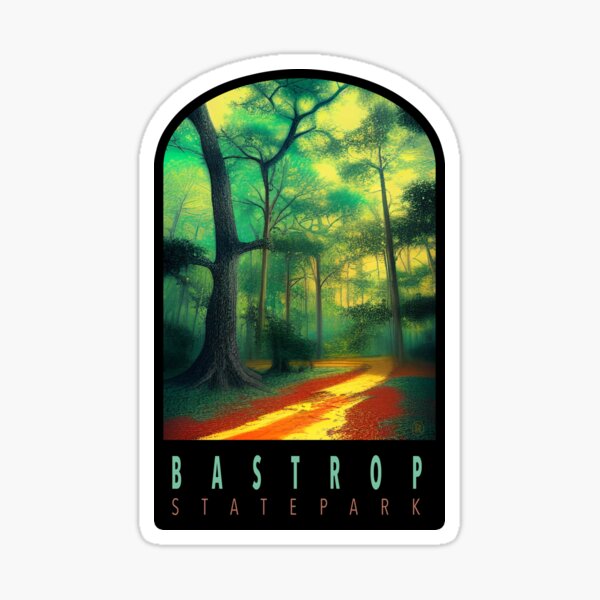 "Bastrop State Park Texas" Sticker for Sale by CattlettArt | Redbubble