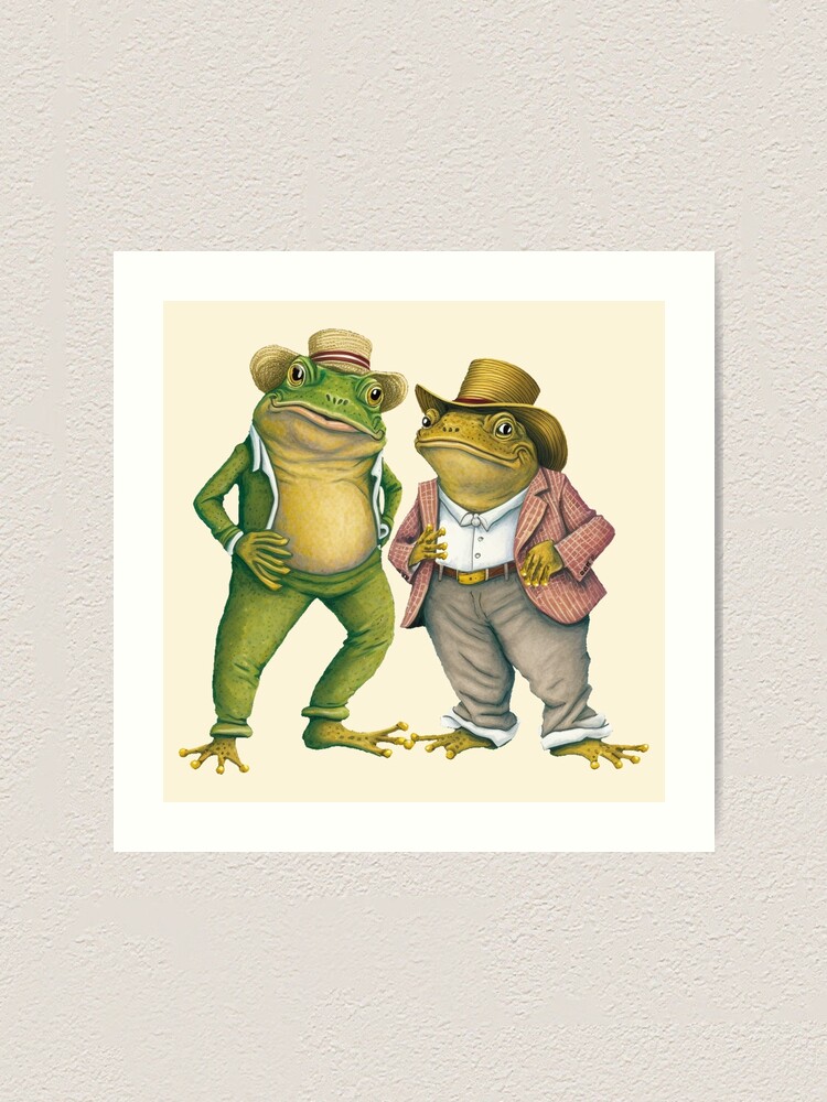 "Happy Frog & Toad Color pencil drawing | Frog & Toad " Art Print for Sale by TeeARTHY | Redbubble