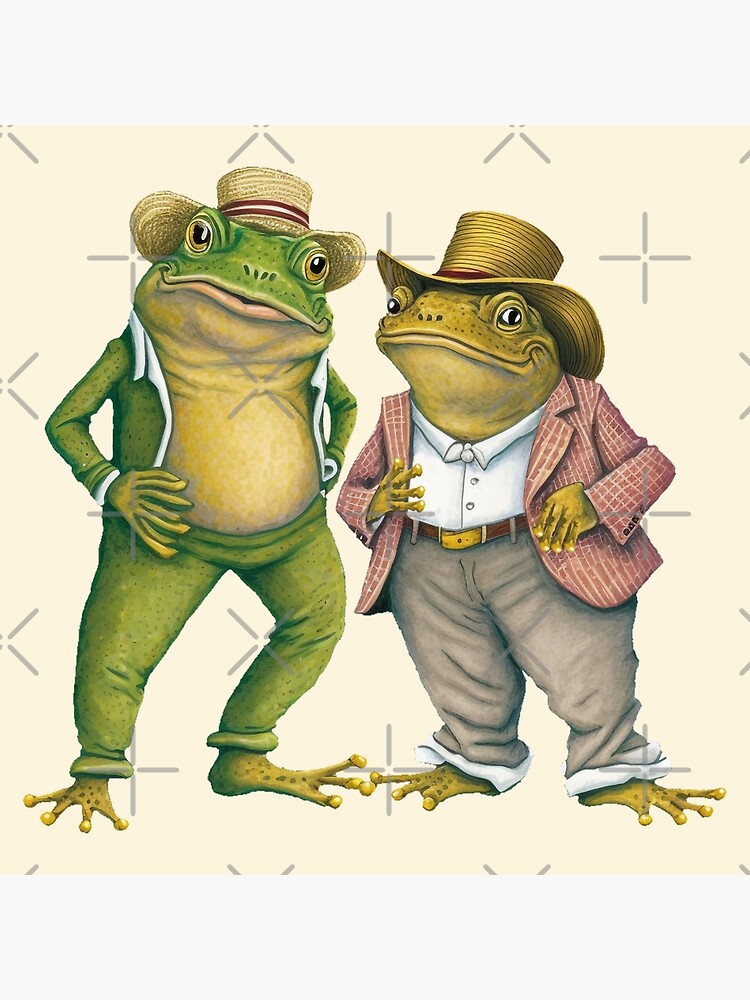 Happy Frog & Toad Color pencil drawing | Frog & Toad Premium Matte ...