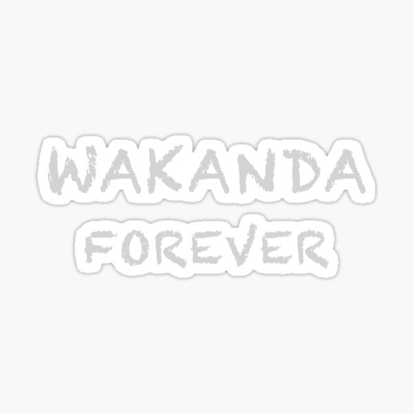 "Wakanda Forever Black Panther " Sticker for Sale by picafo | Redbubble