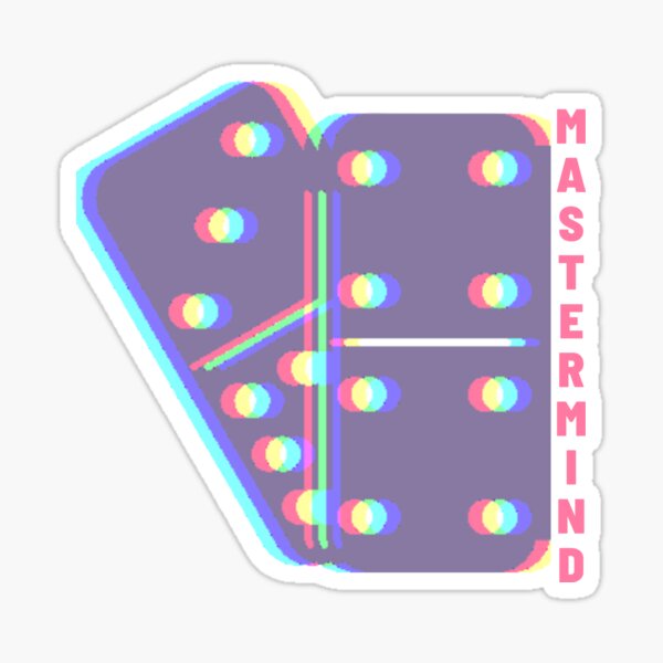 "The Dominos Cascaded in a line - Mastermind" Sticker for Sale by ...