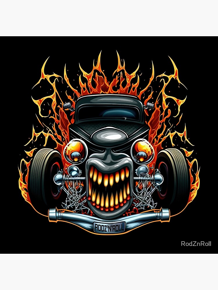 "Evil Hot Rod Vintage Illustration, a perfect gift for all American ...
