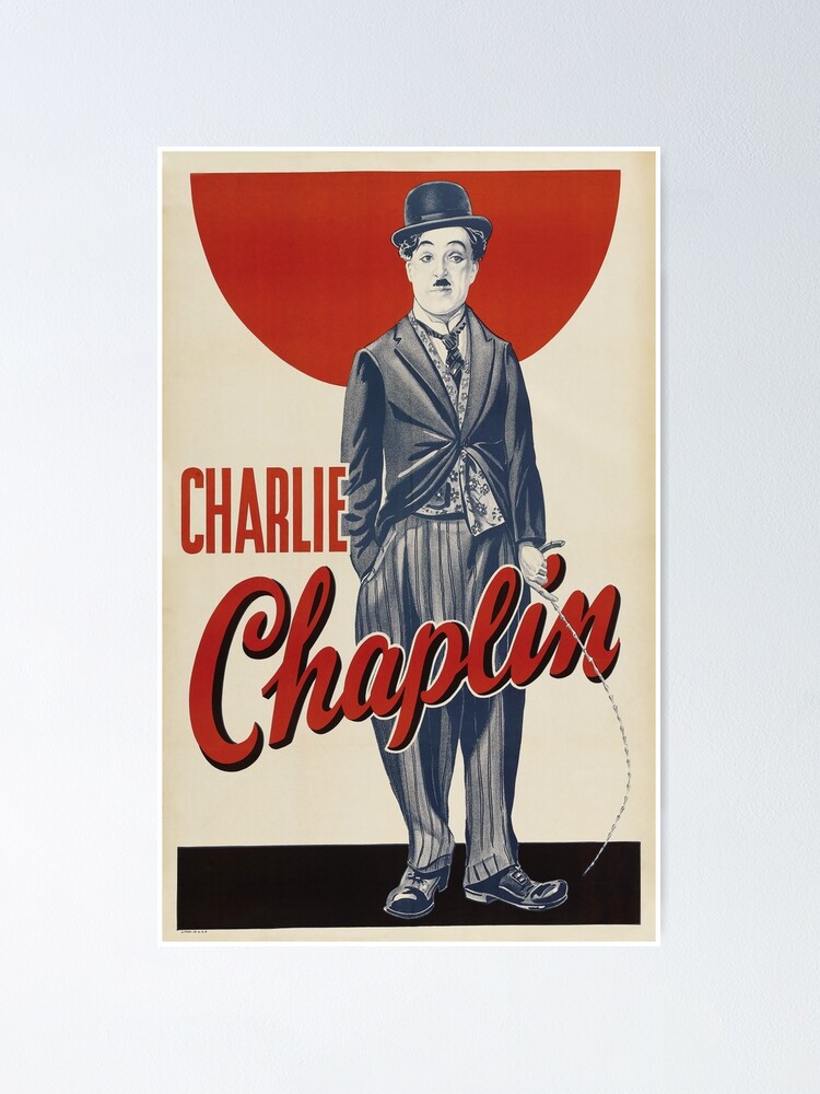"Classic movies: Charlie Chaplin vintage design" Poster for Sale by ...