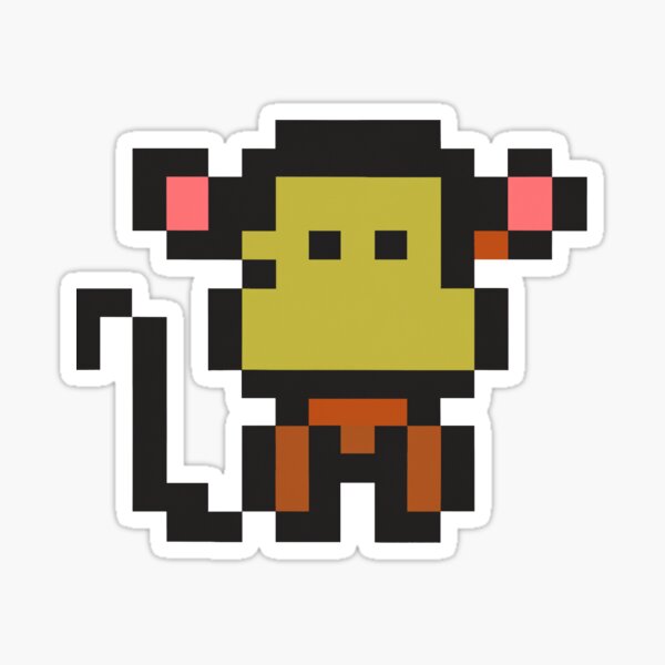 "Monkey Sticker " Sticker for Sale by 369Stickers | Redbubble