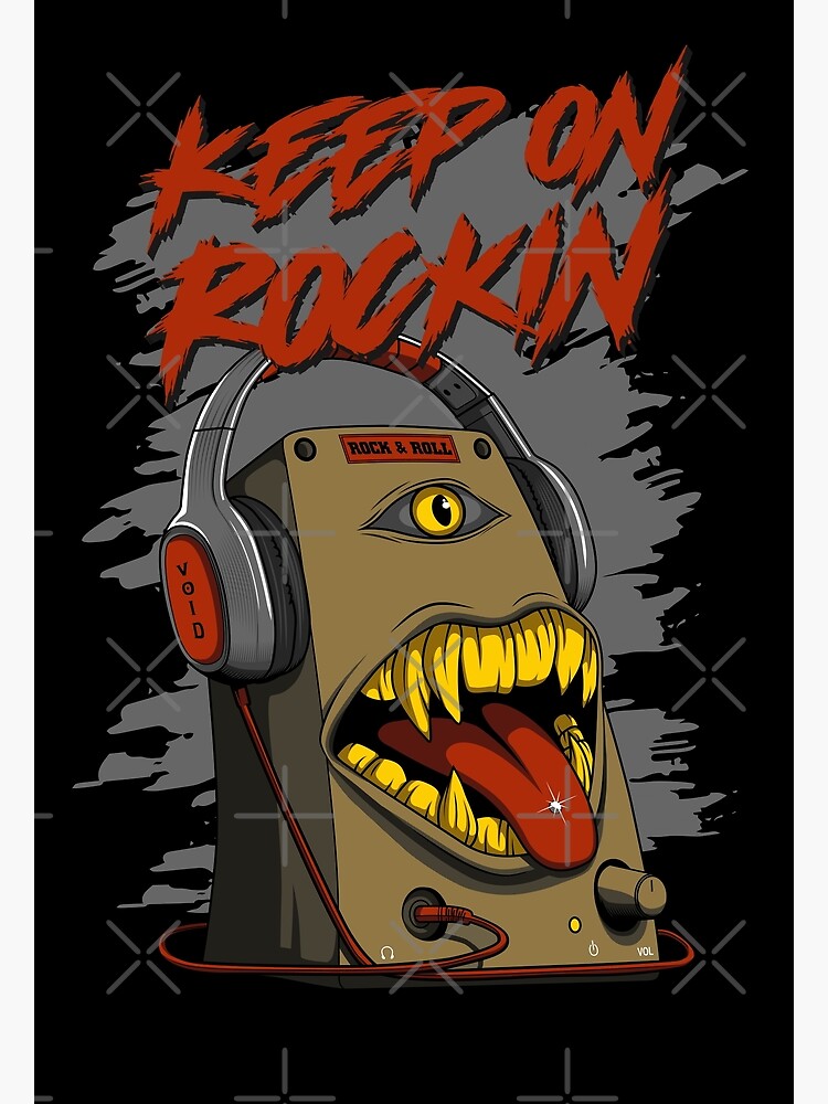 "Keep on Rockin" Poster for Sale by voidartwear22 | Redbubble