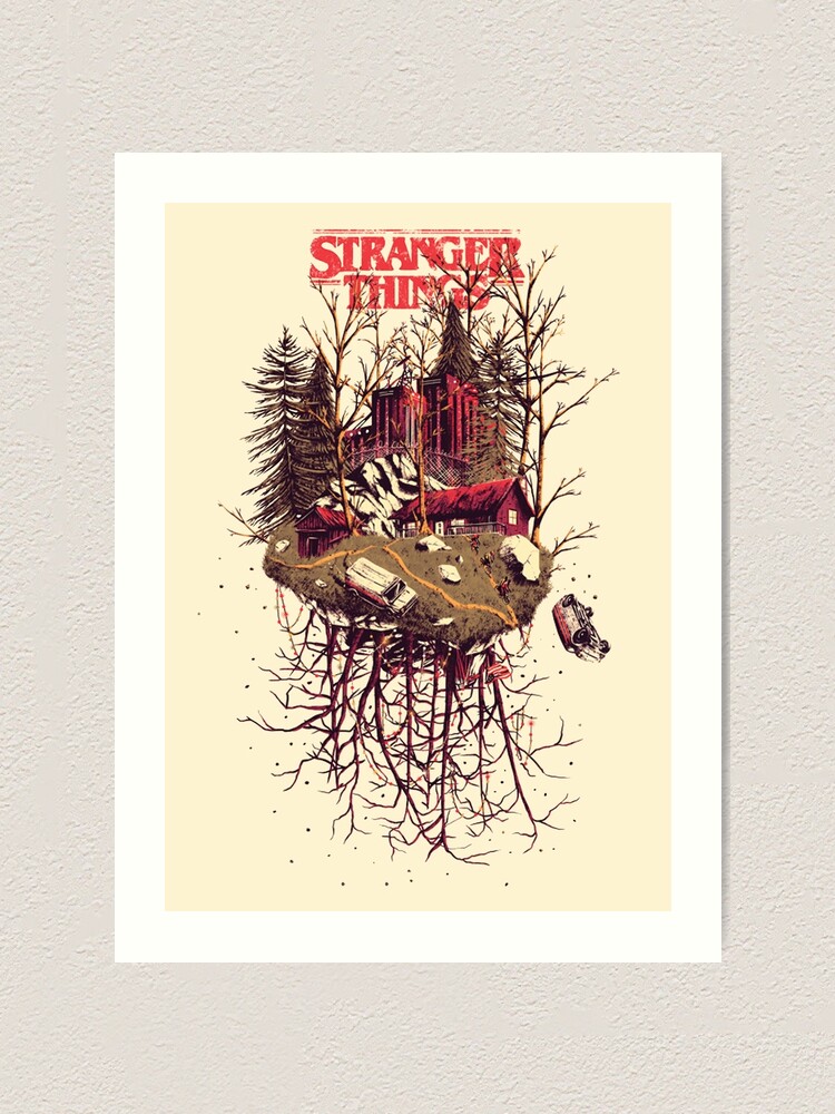 "Stranger Things Upside Down Fan Art " Art Print for Sale by HichamDSGN ...