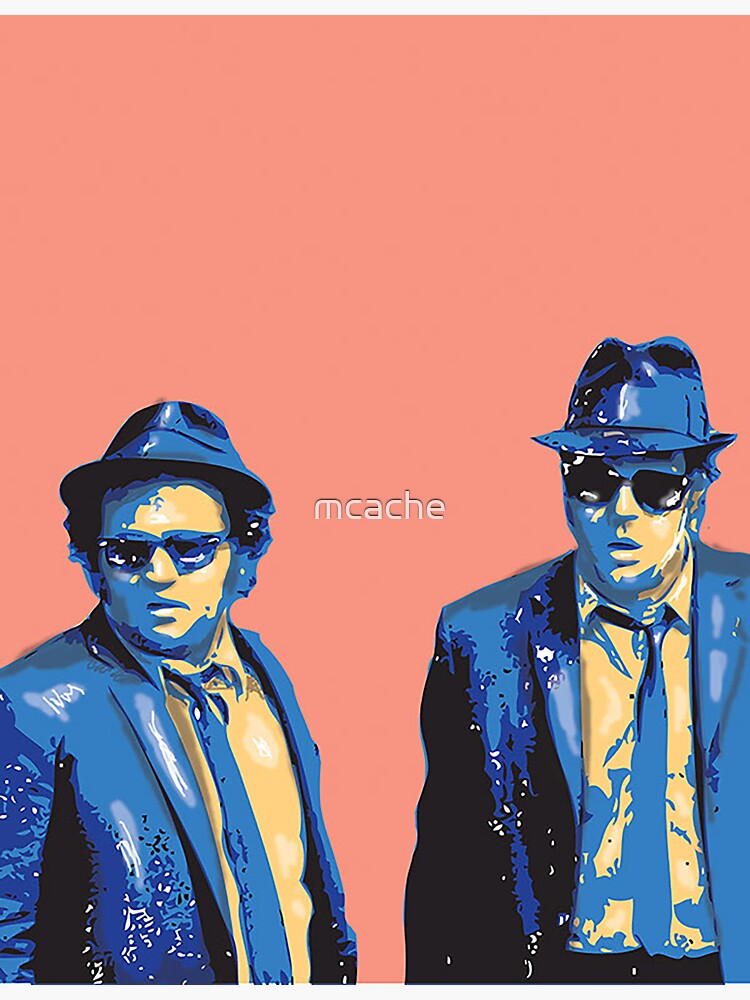 "The Blues Brother" Sticker for Sale by mcache | Redbubble