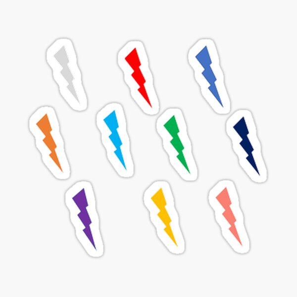 "Colorful bolts" Sticker for Sale by allstars007 | Redbubble
