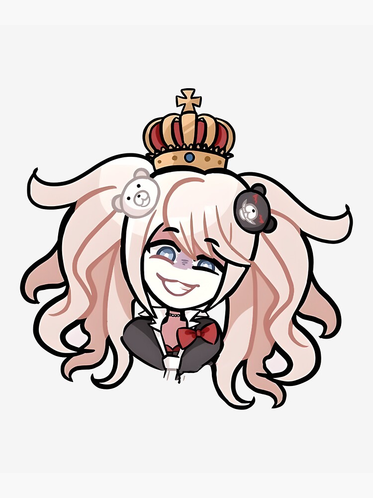 "Junko Enoshima face cute" Sticker for Sale by BarbarWirth | Redbubble