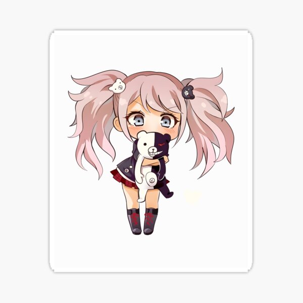 "Junko Enoshima art chibi" Sticker for Sale by BarbarWirth | Redbubble