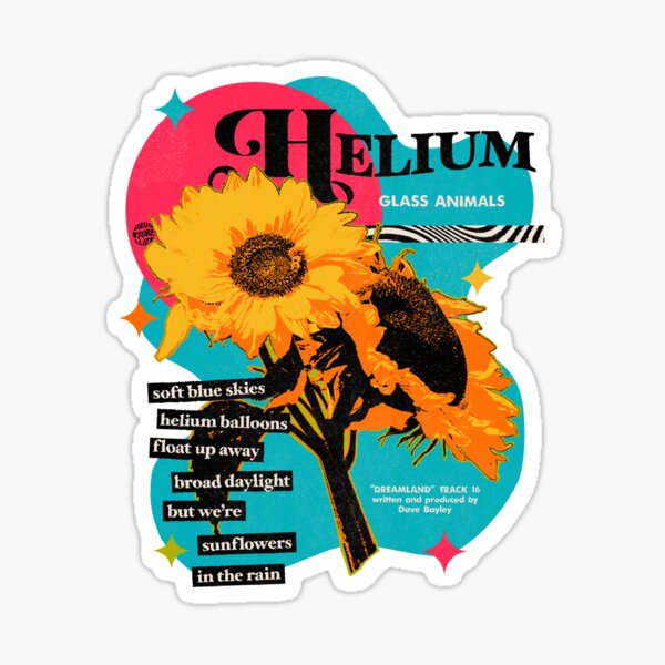 "HELIUM STICKER" Sticker for Sale by drugstorealien | Redbubble