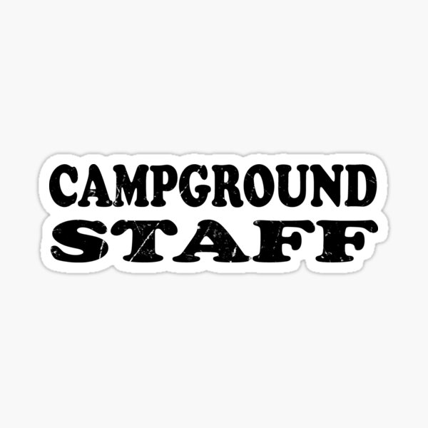 "Camp Ground Campground Staff In Black Letter T Shirt One 1 Side Only ...