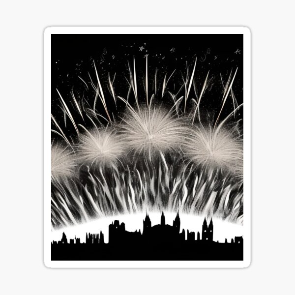"Firework" Sticker for Sale by ZvezdanArt | Redbubble