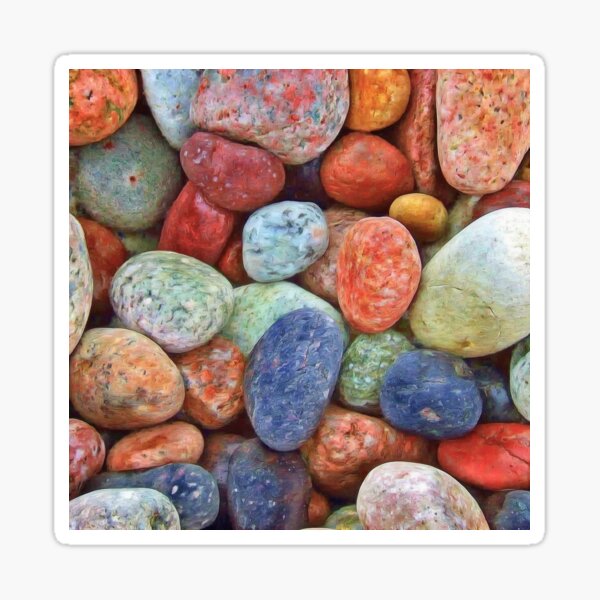"stones rock pebbles" Sticker for Sale by TheVIP | Redbubble